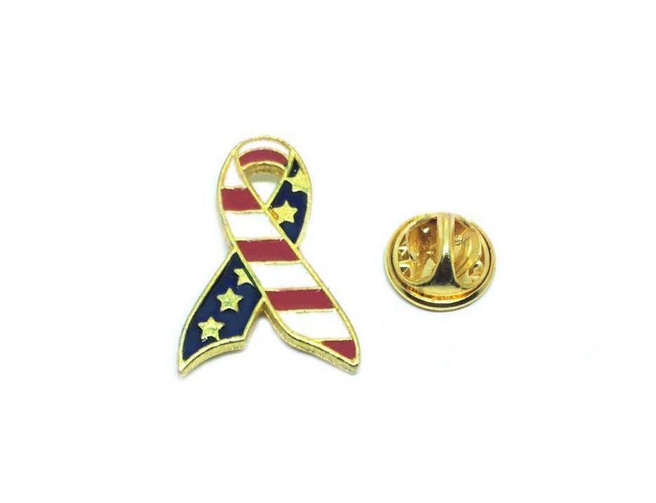 American Flag Ribbon Lapel Pin | FINOX