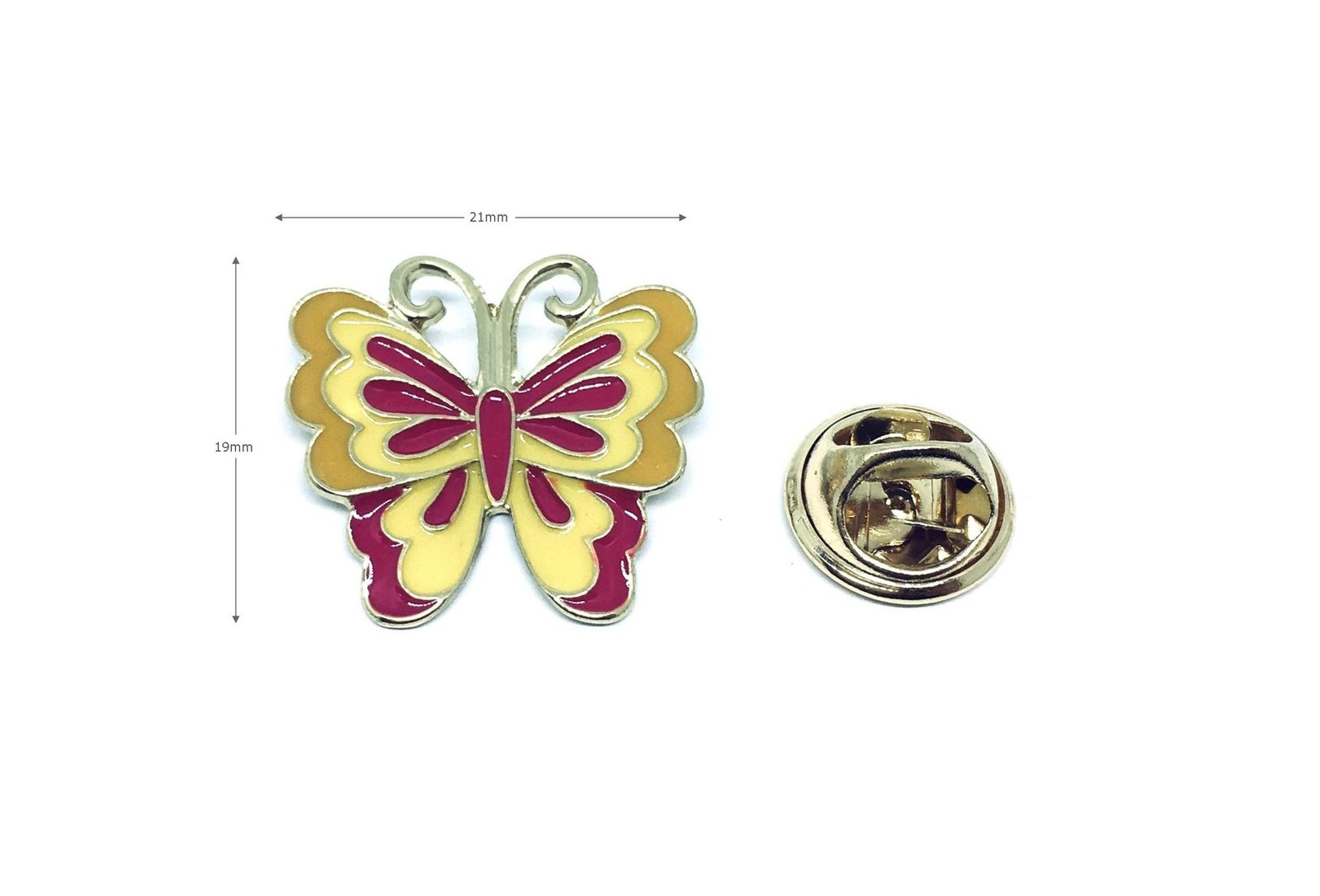 Gold Butterfly Enamel Pin | FINOX
