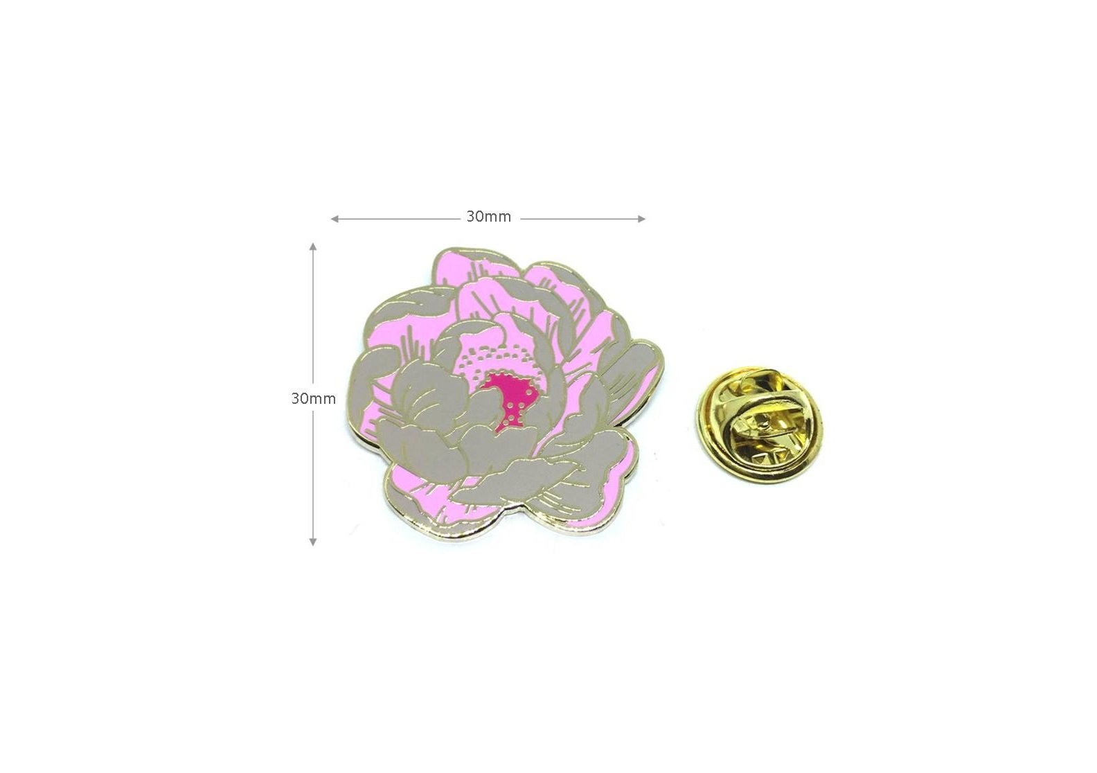 Pink Rose Lapel Pin | FINOX