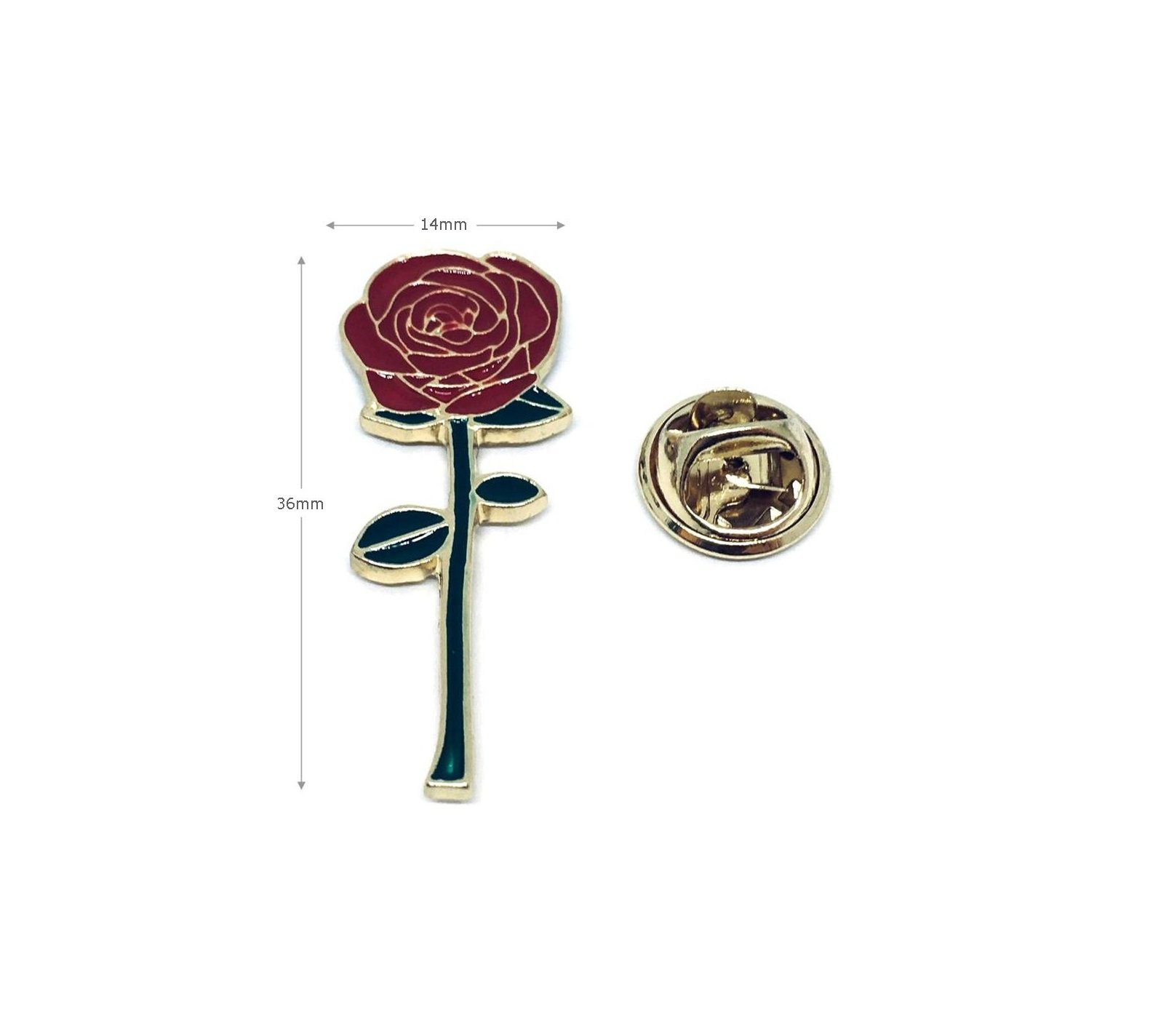 Red Rose Enamel Pin | FINOX
