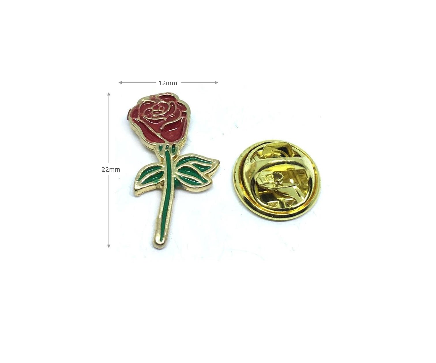 Red Rose Lapel Pin | FINOX