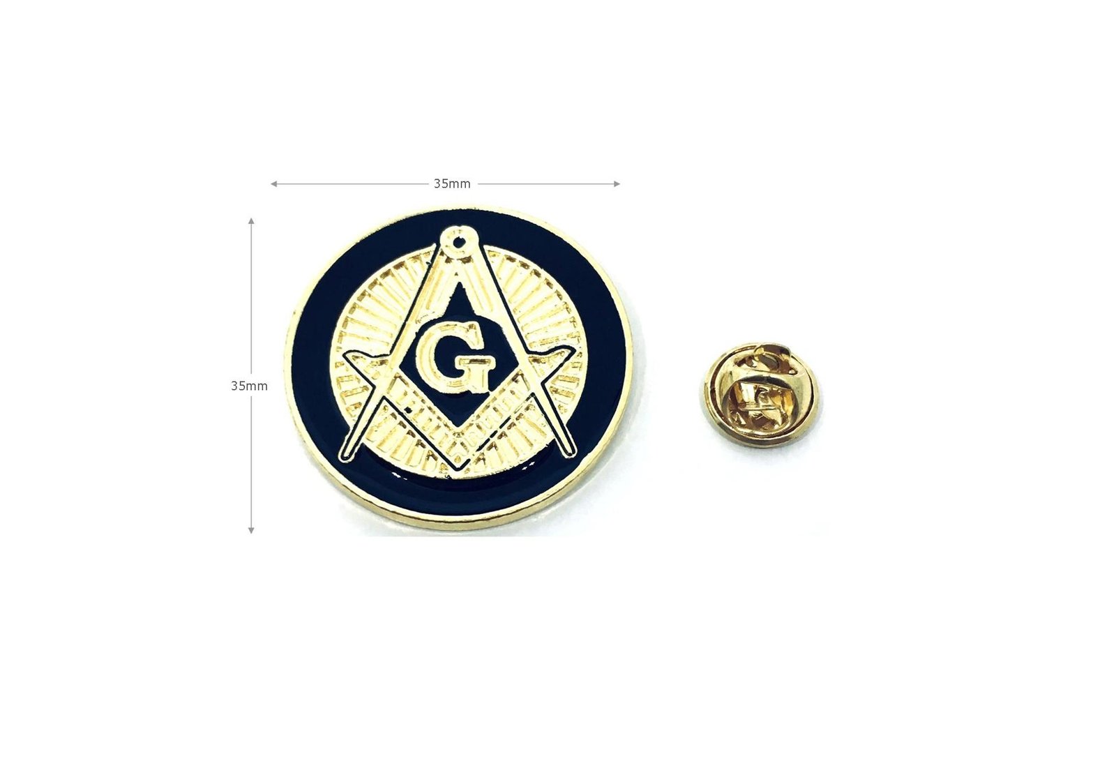 Round Masonic Pin | FINOX