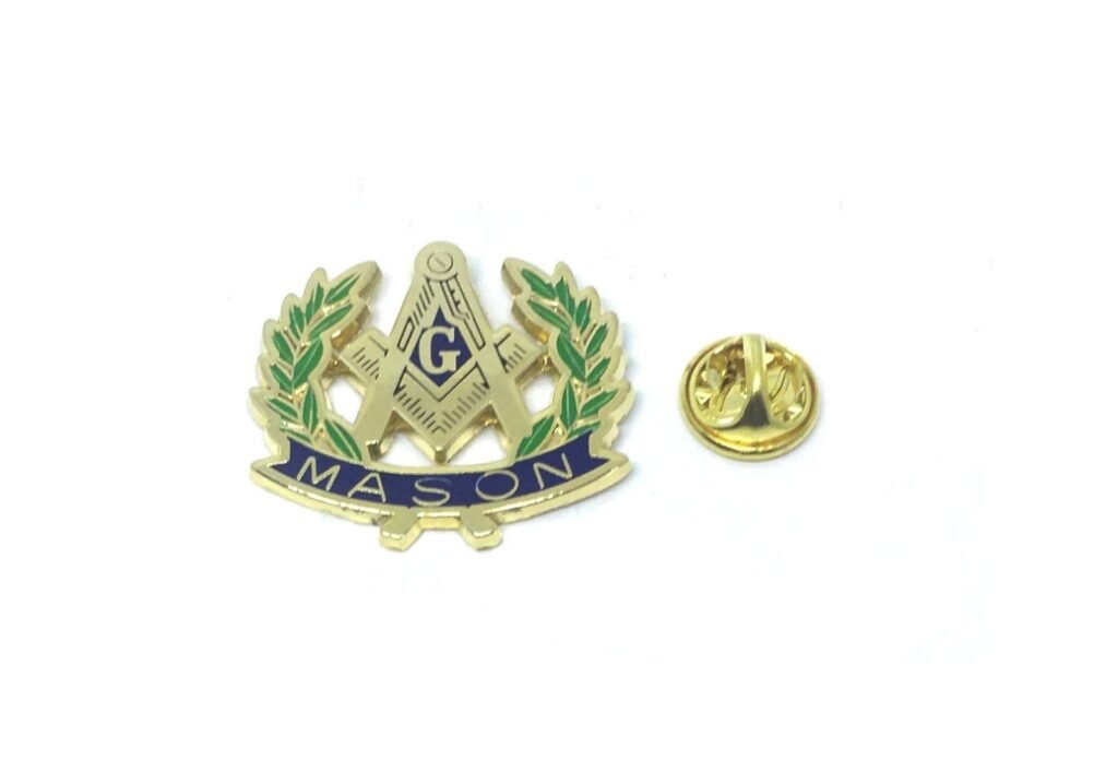 Masonic Broken Column Brooch | FINOX