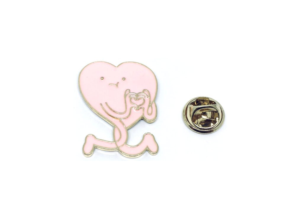 Cartoon Pink Heart Pin | FINOX
