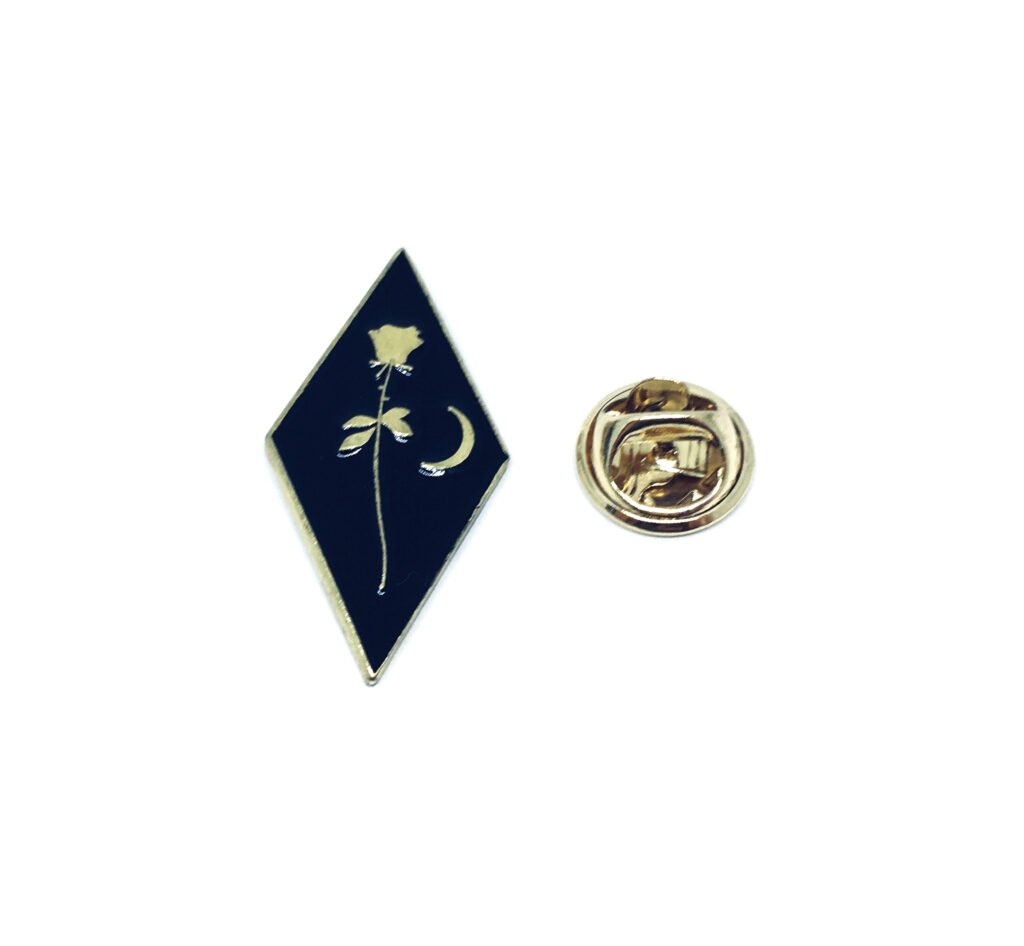 Black Rose Pin Finox