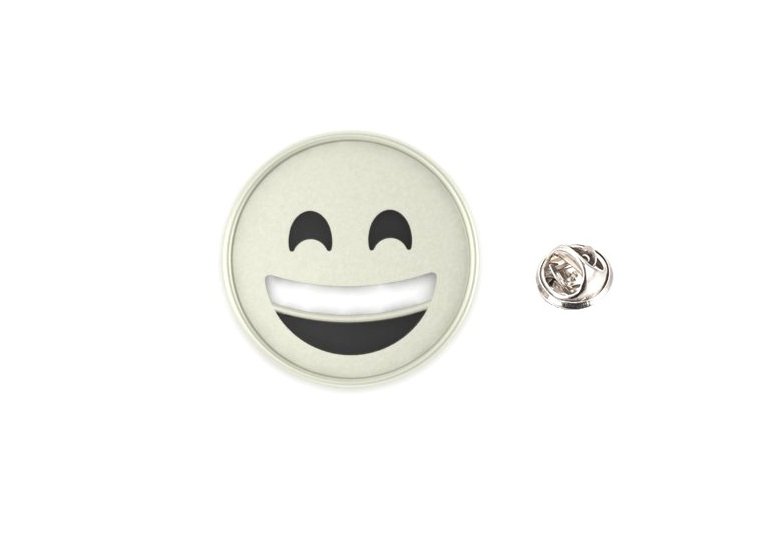 Happy Smiley Face Lapel Pin | FINOX