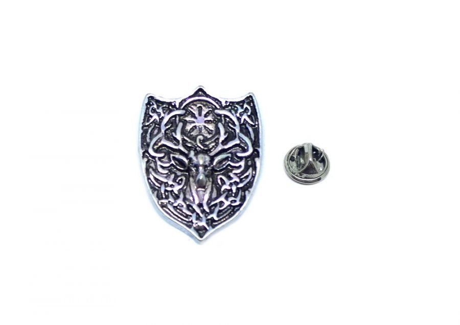 Norse Viking Deer Talisman Pin | FINOX