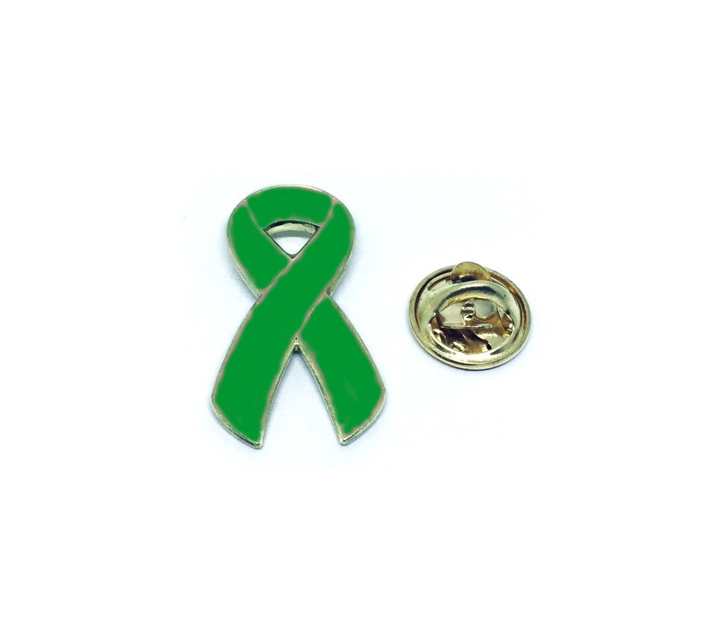Green Ribbon Pin - FINOX Brooch Pin