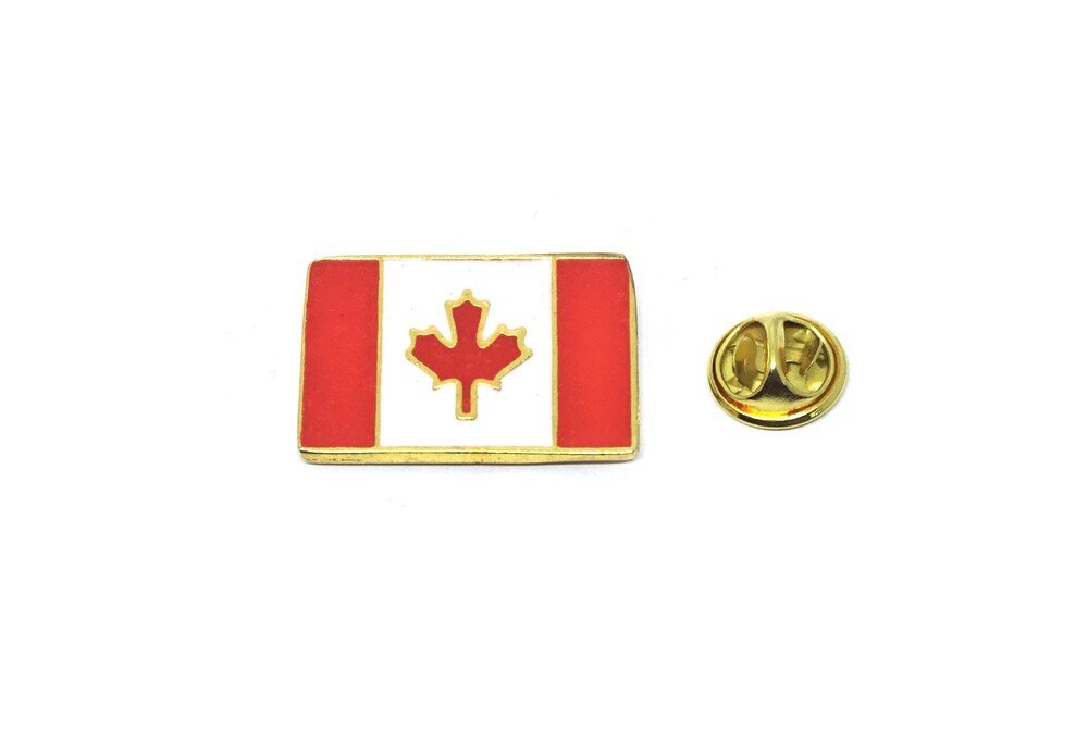 Rectangle Canada Flag Lapel Pin | FINOX