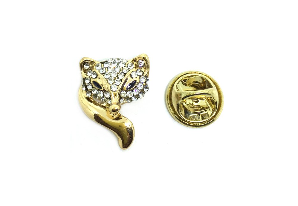 Rhinestone Cat Pin | FINOX