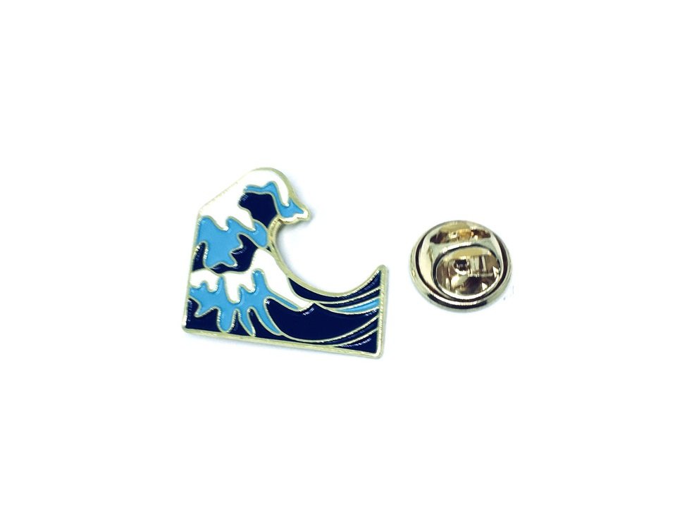 Blue Waves Enamel Pin | FINOX