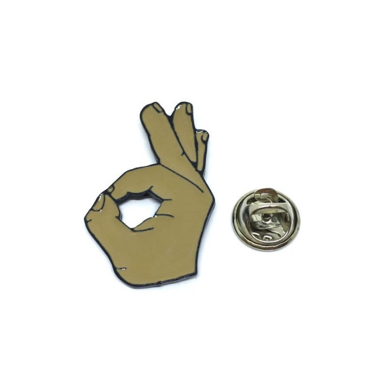 Ok Hand Sign Lapel Pin | FINOX