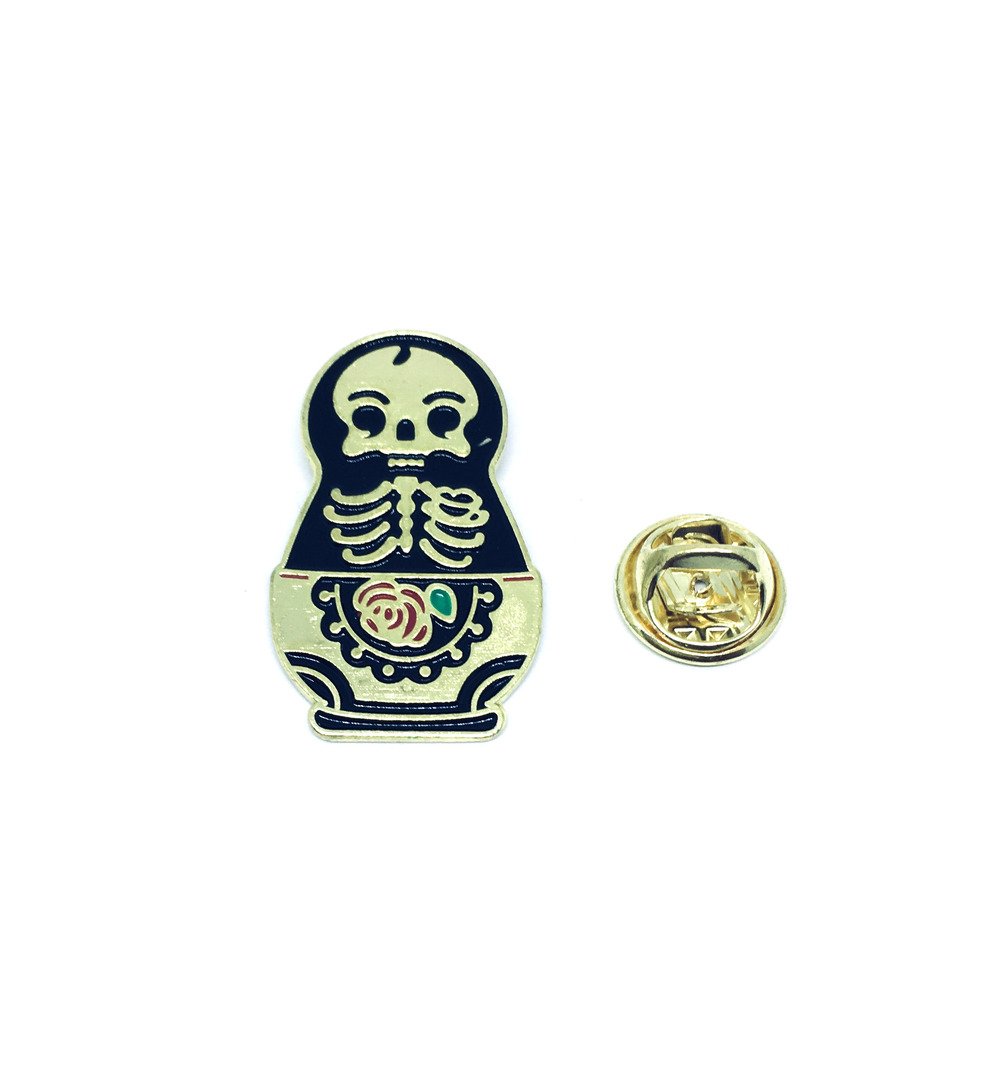 Skeleton Halloween Enamel Pin | FINOX