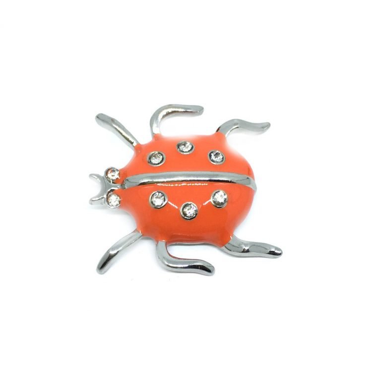 Crystal Ladybug Pin Finox