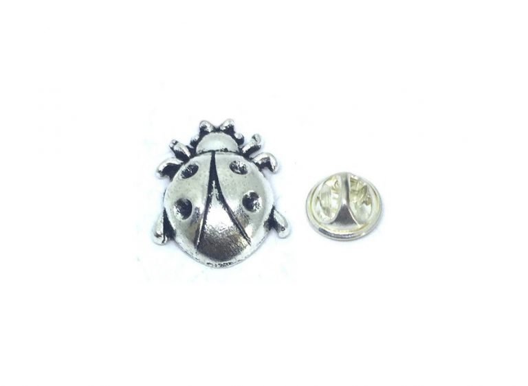 Silver Ladybug Pin Finox