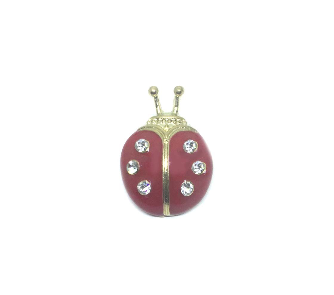Ladybug Enamel Brooch Finox