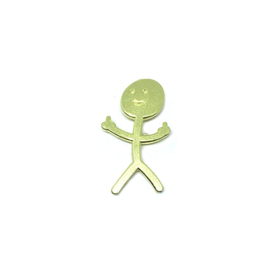 Middle Finger Stickman Pin | FINOX