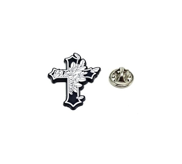 Jesus Cross Enamel Pin Badge | FINOX