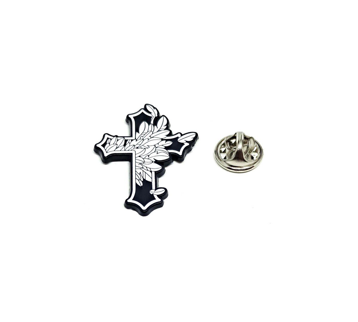 Jesus Cross Enamel Pin Badge | FINOX