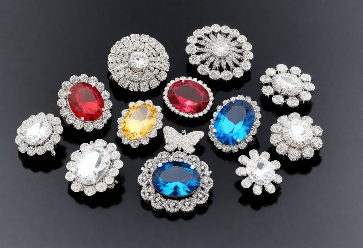Rhinestone Lapel Pin Fashion: Shine Bright