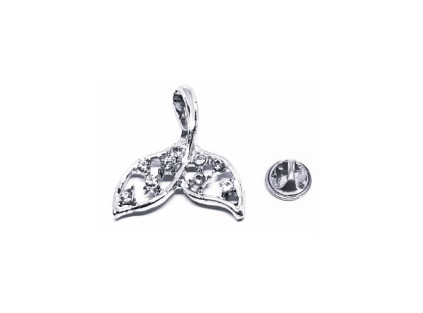 Rhinestone Leaf Pin – Elegant Brooch for Coats, Dresses & Holiday Gifts