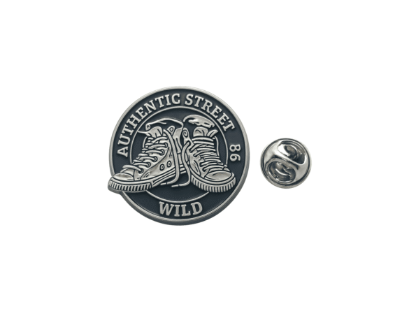 AUTHENTIC STREET 86 WILD Sneaker Enamel Pin – Urban Streetwear Lapel ...