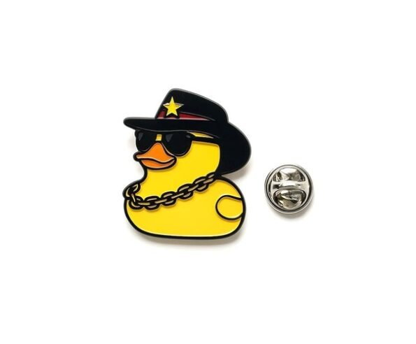 Cowboy Duck Enamel Pin – Cute Western Duck Lapel Pin | Finox